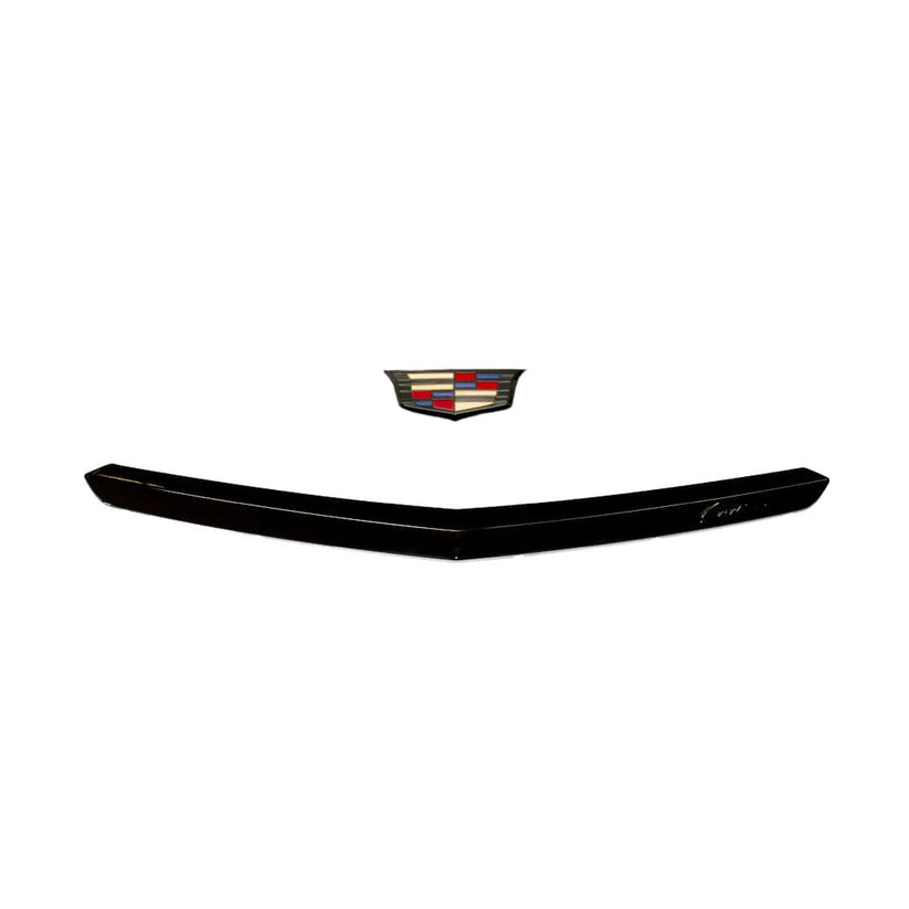 ATS-V Gloss Black Upper/Lower Grille w/ Rear Appliqué & Cadillac Badge ...