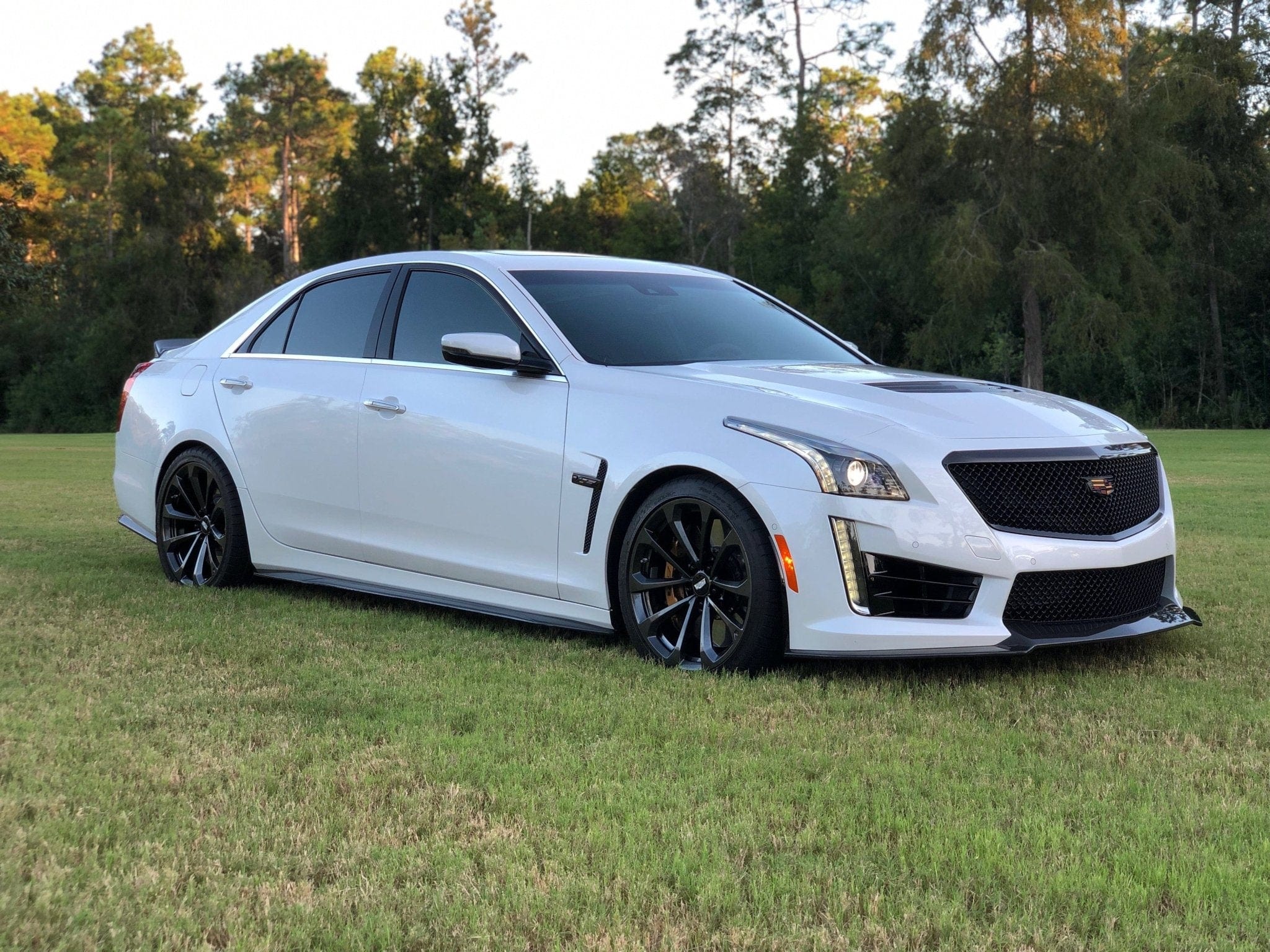 Premium Cadillac CTS-V Gloss Black Grille & Badge Emblem Kit – Refined ...